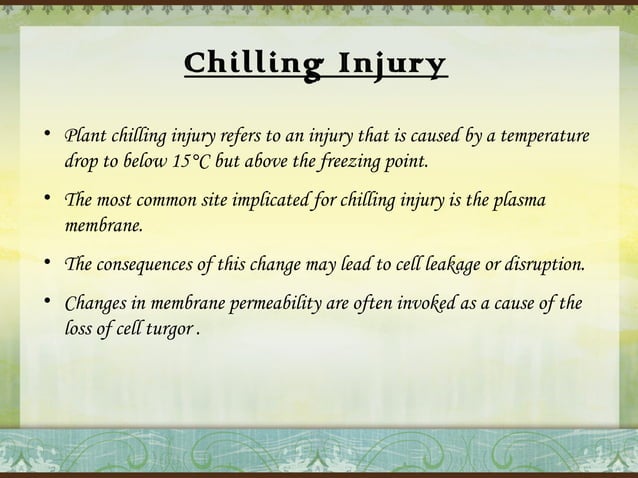 Chilling & freezing stress in crops | PPT | Gardening | Home & Garden