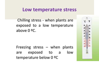 Cold stress in plants | PPT