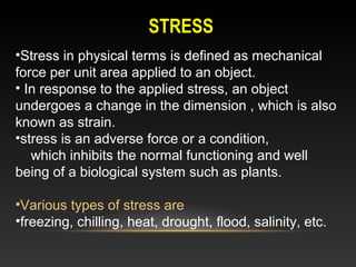 Chilling stress and its effect in plants | PPT