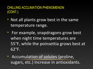 Chilling stress and its effect in plants | PPT