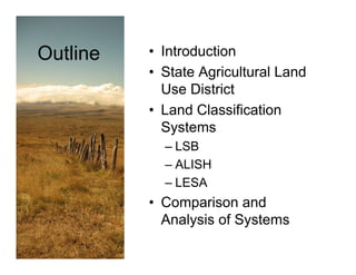 Land Classification Systems | PDF