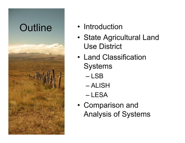 Land Classification Systems | PDF