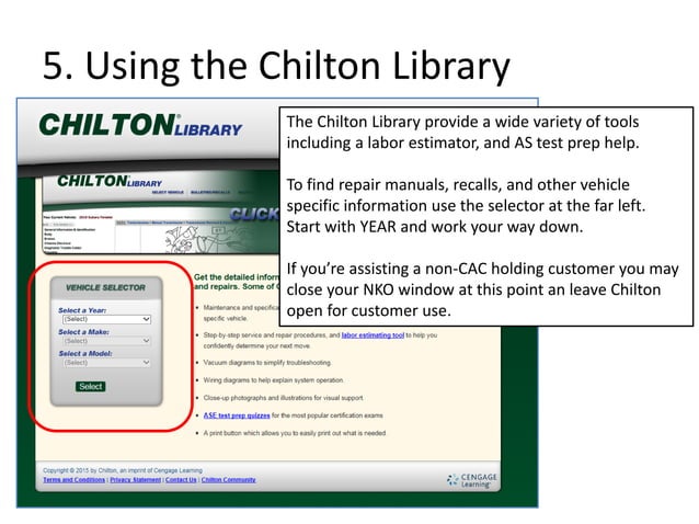 Chilton’s automotive repair | PPT