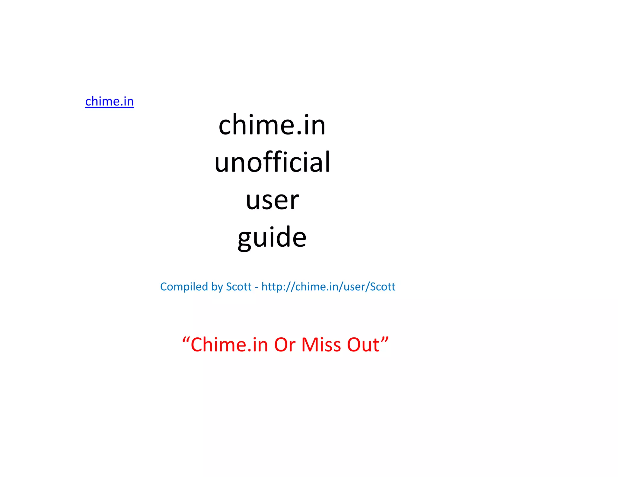Chime.in PDF | PDF