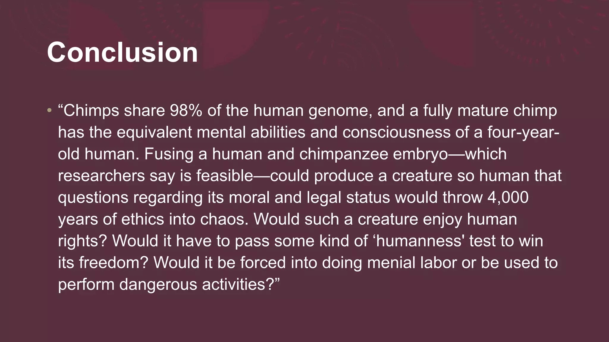 Chimera (genetics) | PPTX