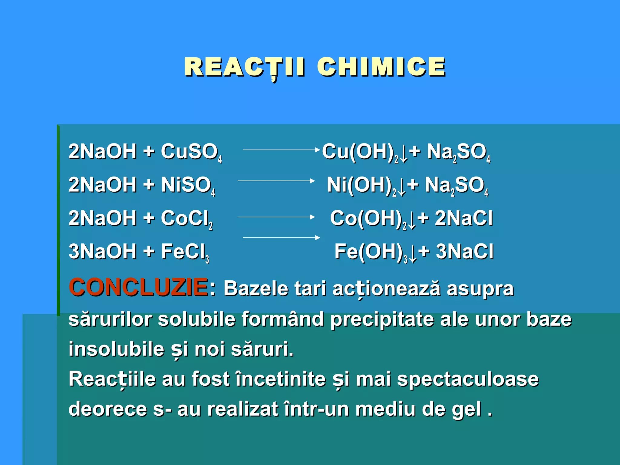 Chimia experimentala | PPT