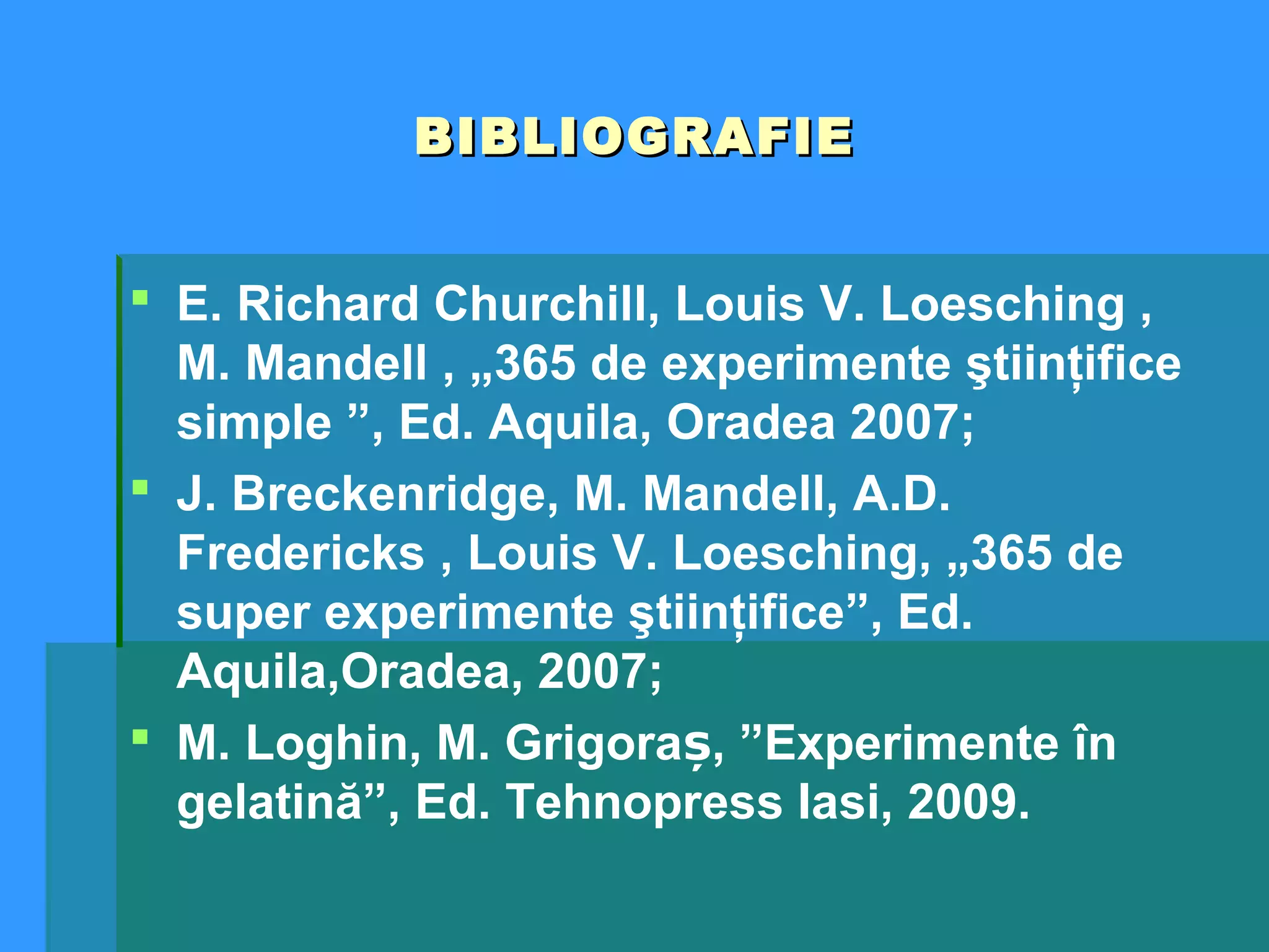 Chimia experimentala | PPT