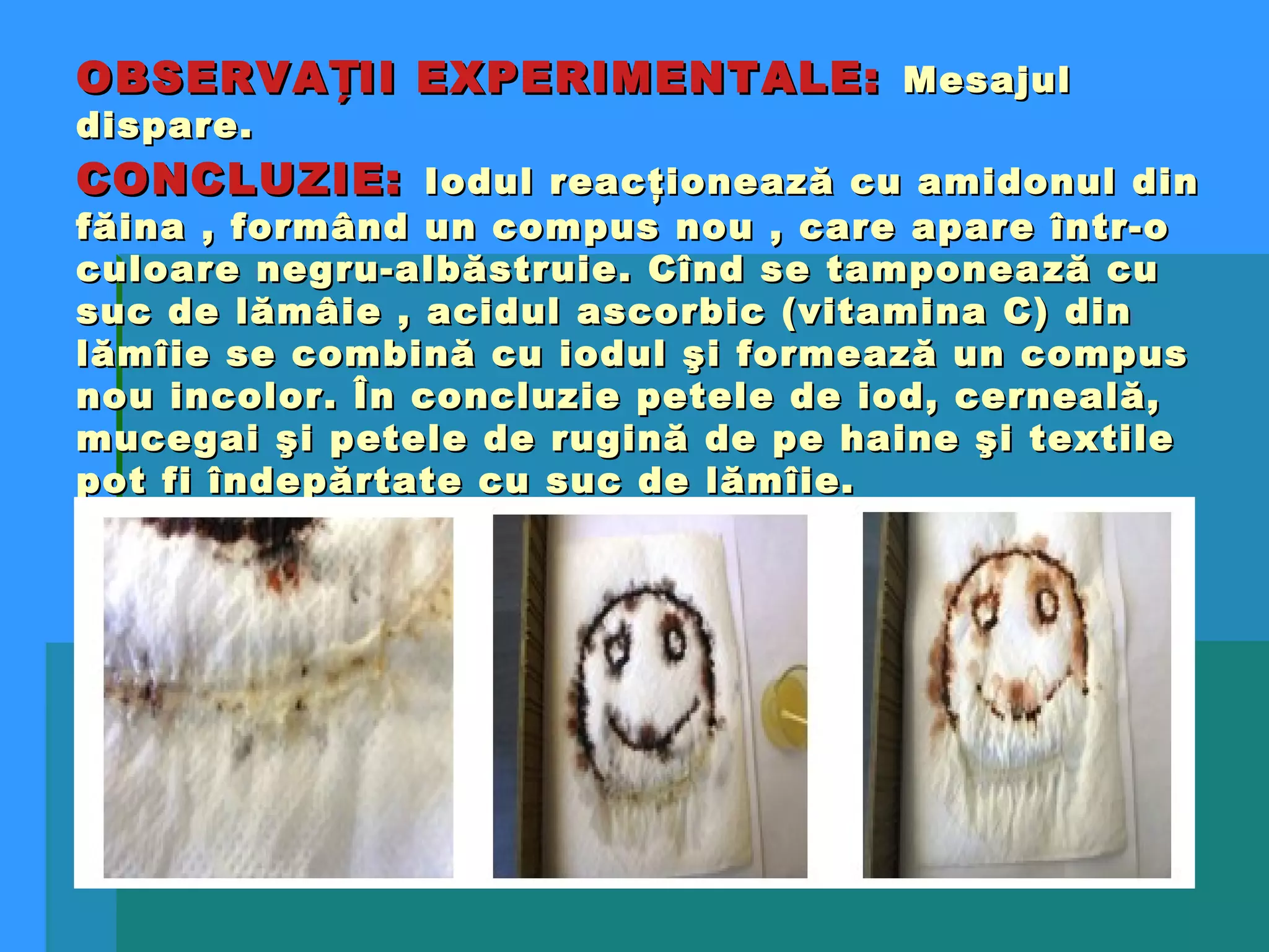 Chimia experimentala | PPT