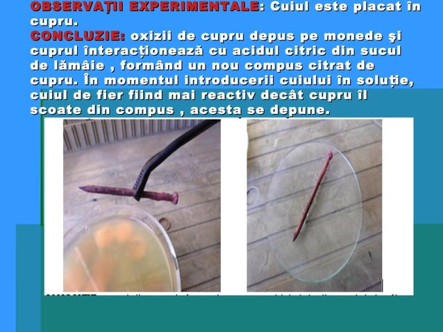 Chimia experimentala | PPT