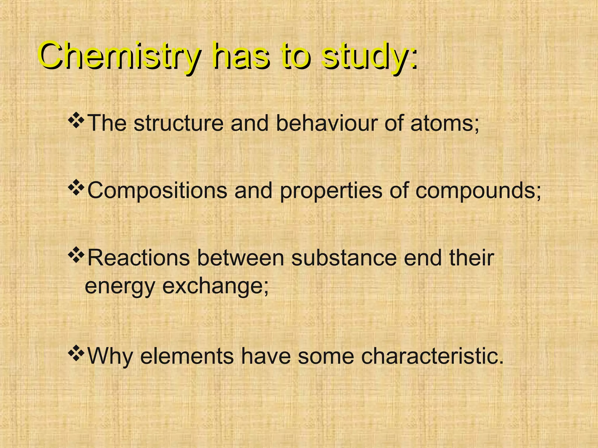 the basics of chemistry | PPT
