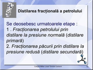 Petrolul -Chimie | PPT