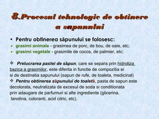 Chimie organica - Sapunuri . ppt. | PPT