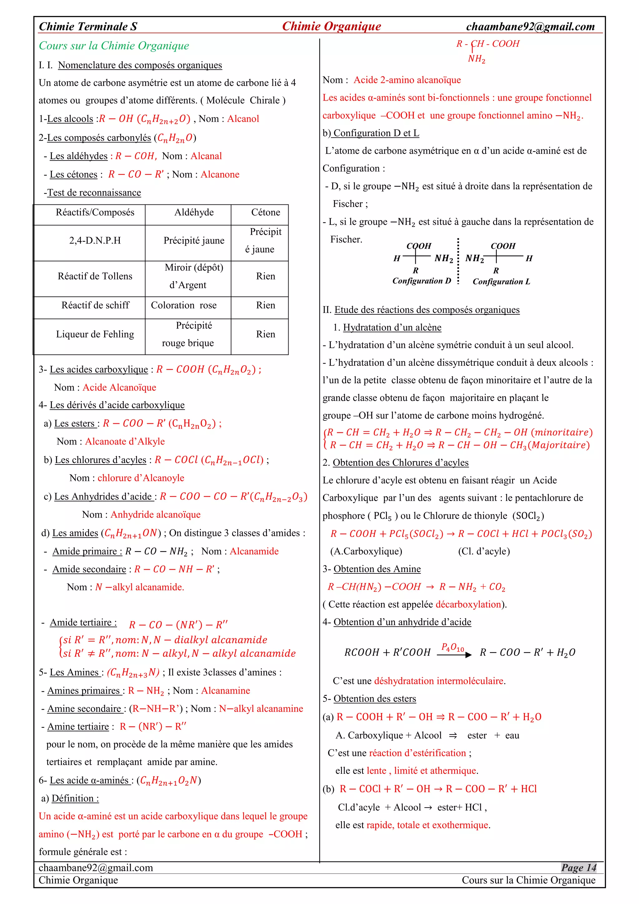 Chimie Terminale S Tome 1 | PDF | Chemistry | Science