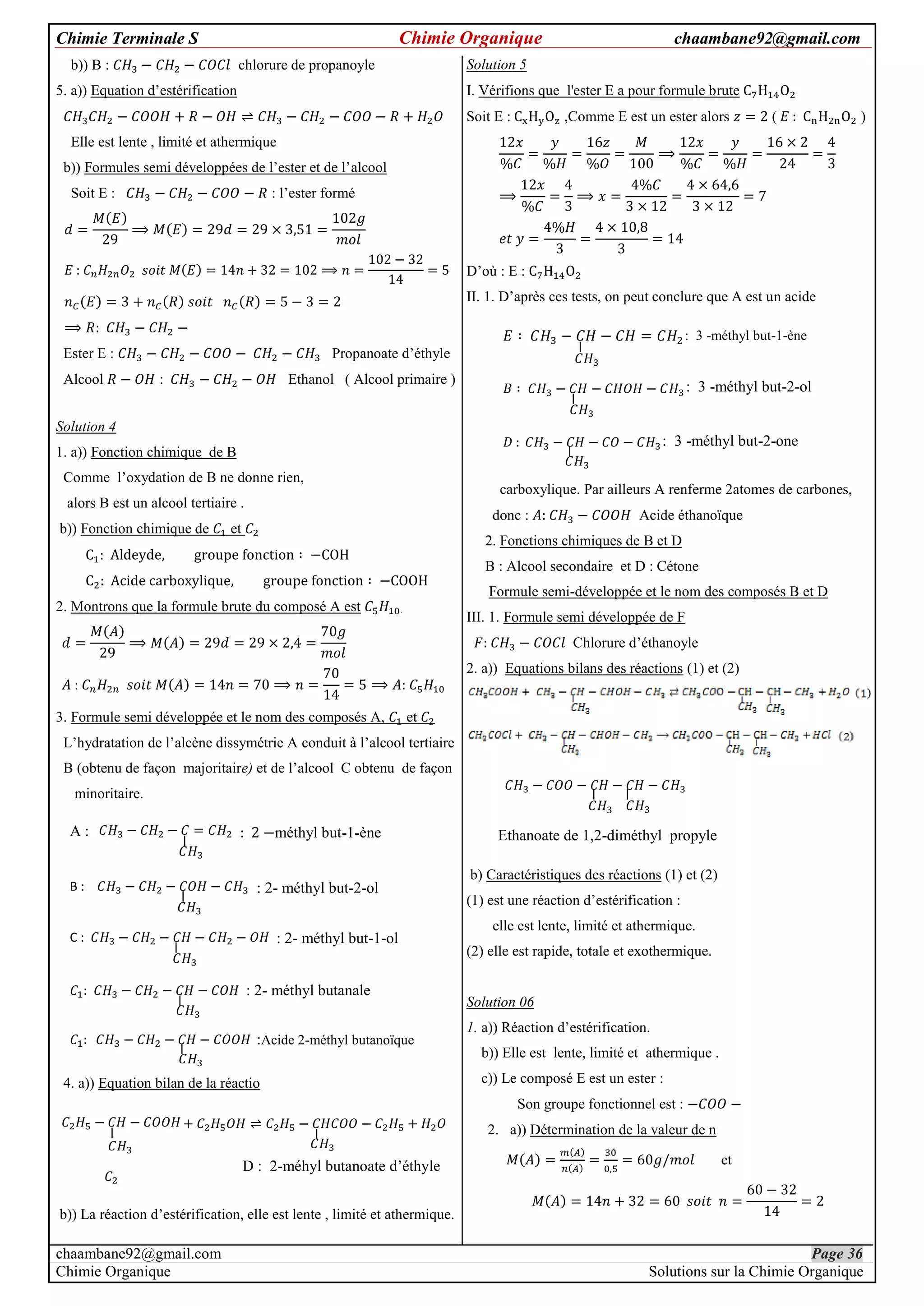 Chimie Terminale S Tome 1 | PDF | Chemistry | Science