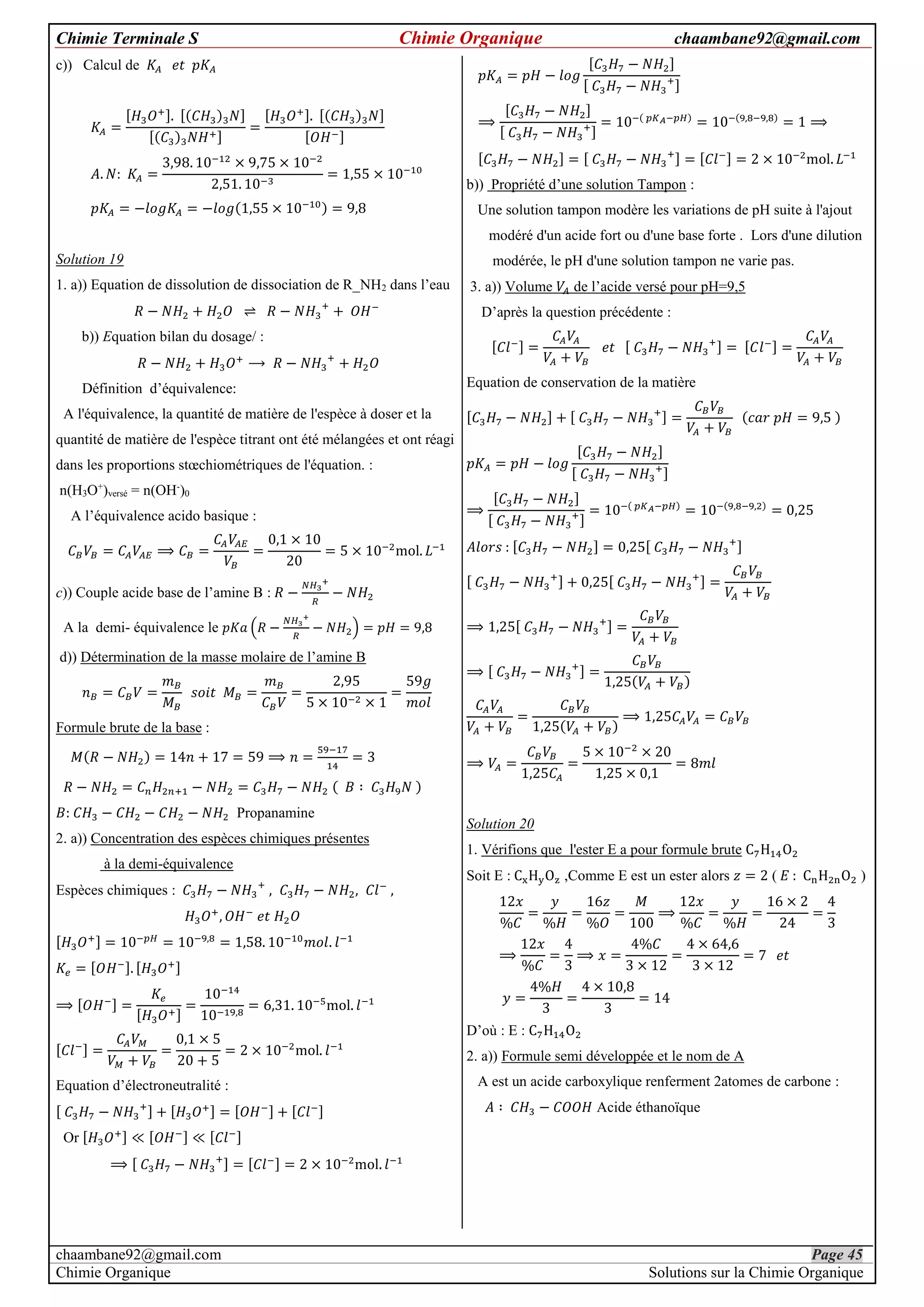 Chimie Terminale S Tome 1 | PDF | Chemistry | Science