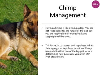 Dealing with Conflict - The Chimp Mind Model | PPTX