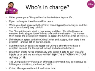 Dealing with Conflict - The Chimp Mind Model | PPTX