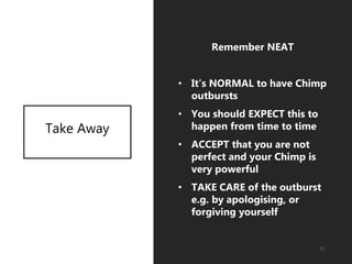 Dealing with Conflict - The Chimp Mind Model | PPTX