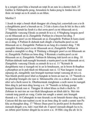 Chin falam bible - new testament | DOCX