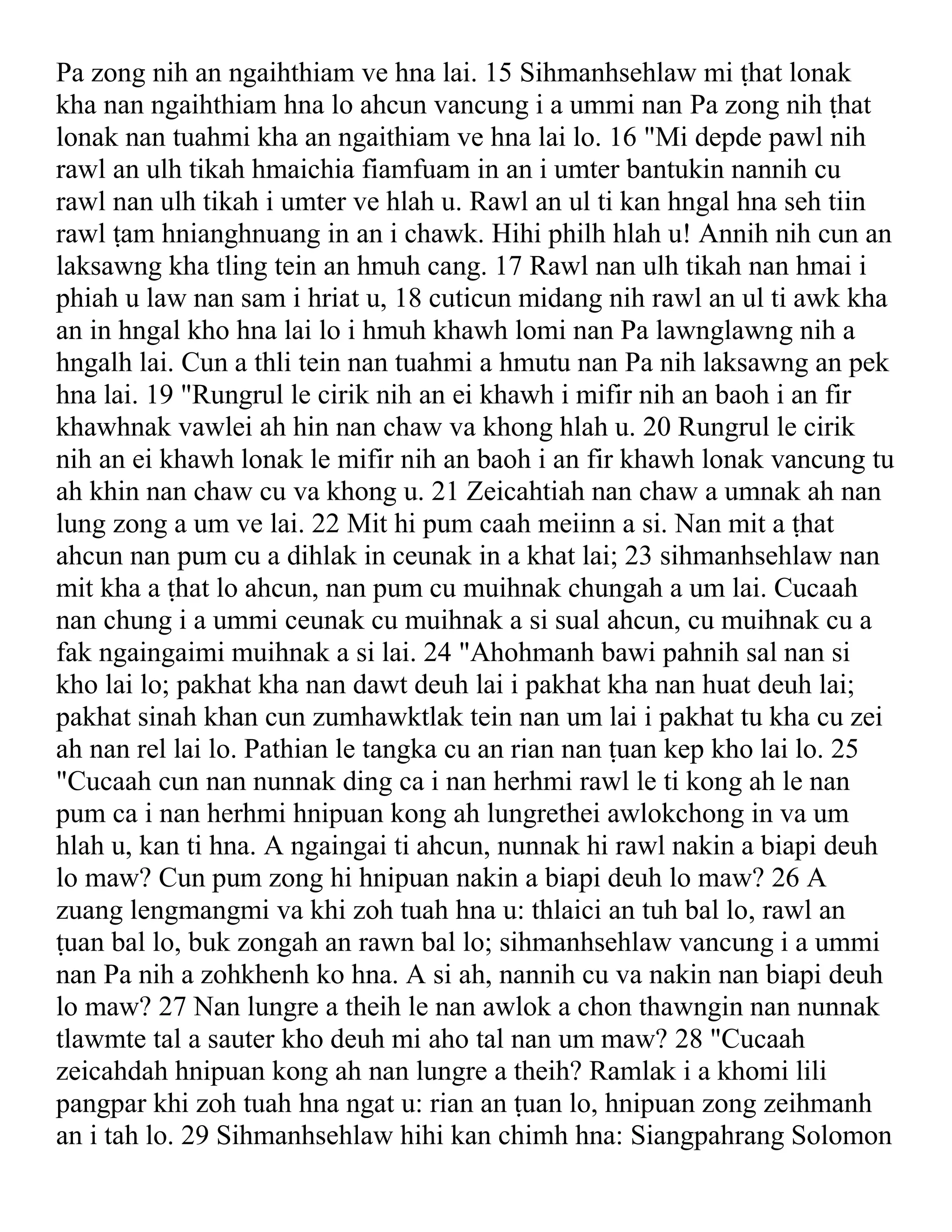 Chin hakha bible - new testament | PDF