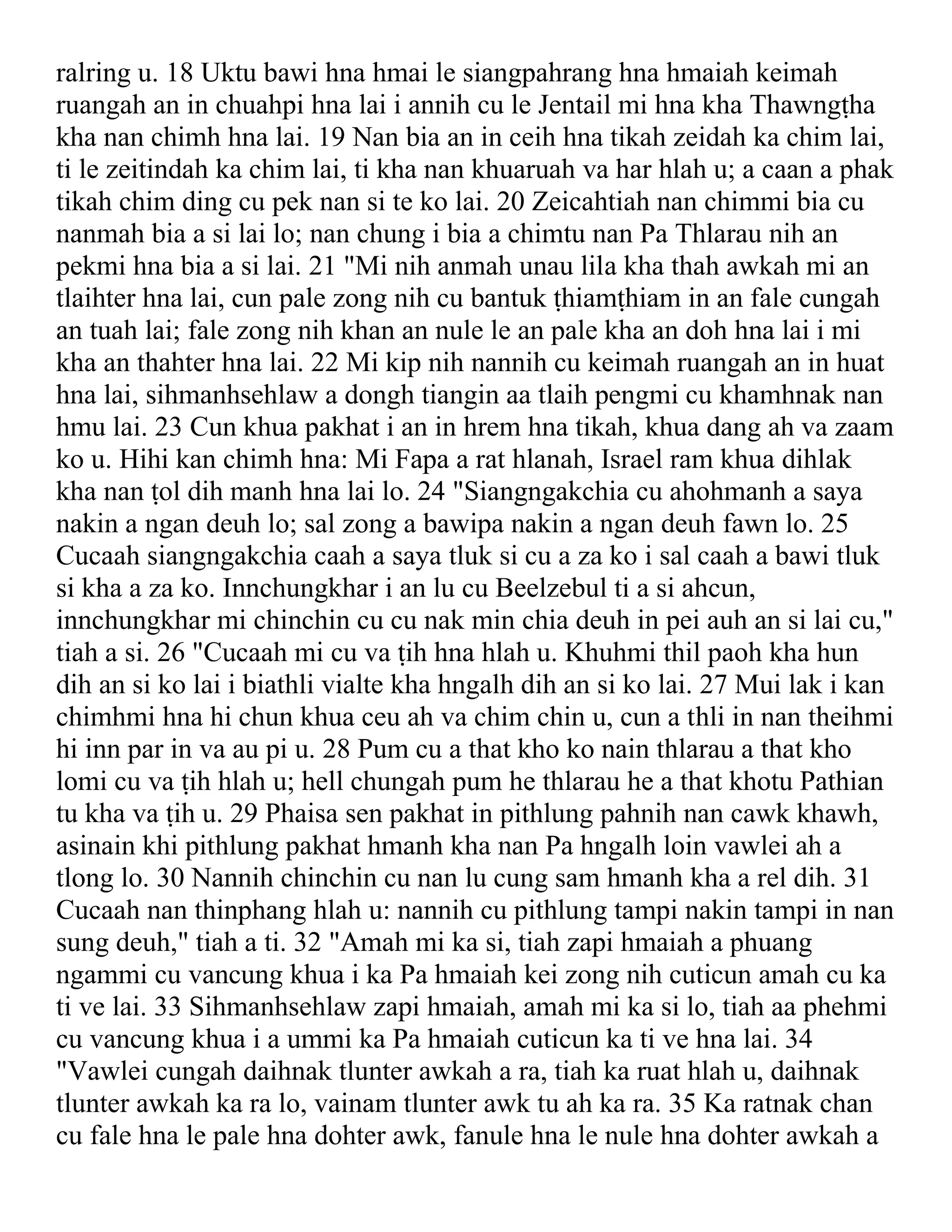 Chin hakha bible - new testament | PDF