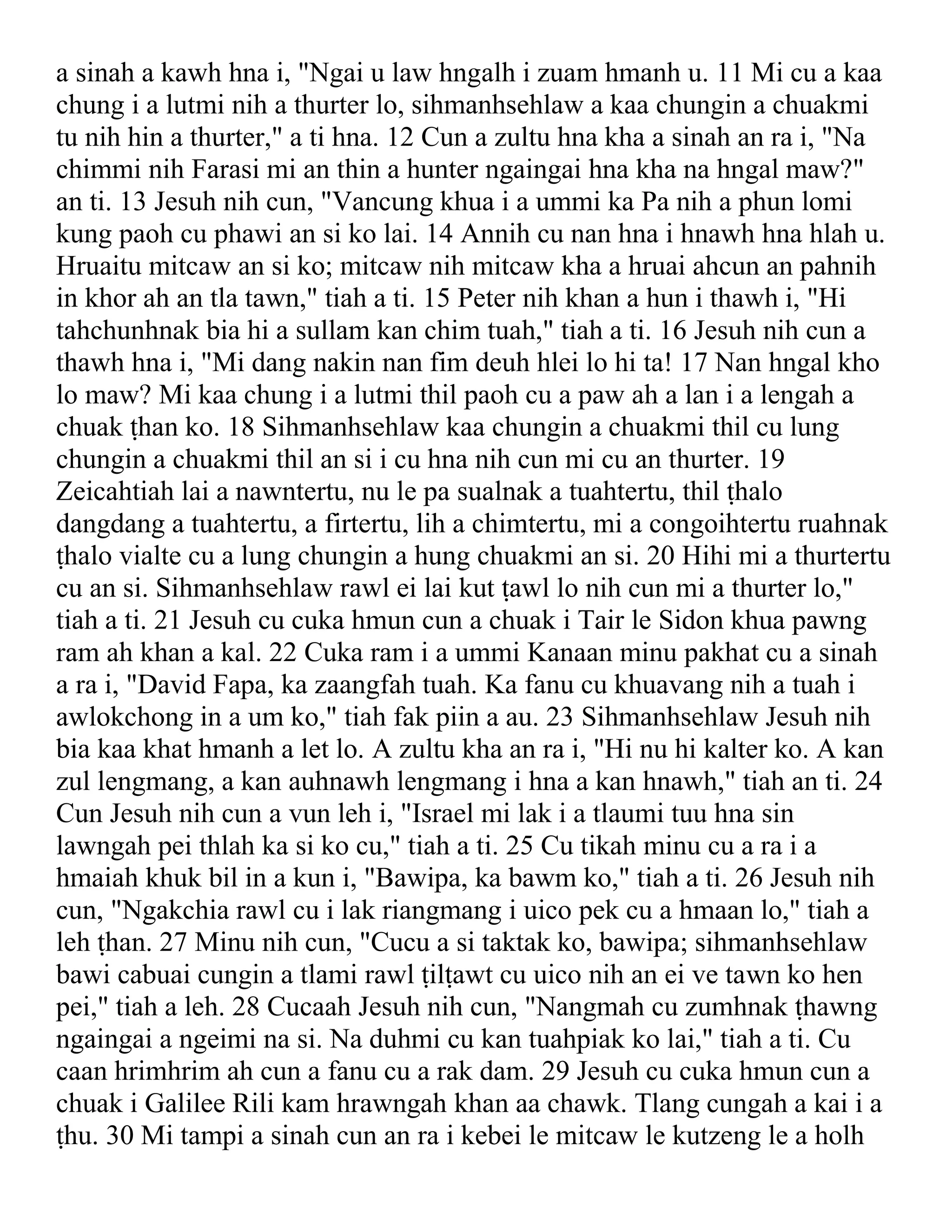 Chin hakha bible - new testament | PDF