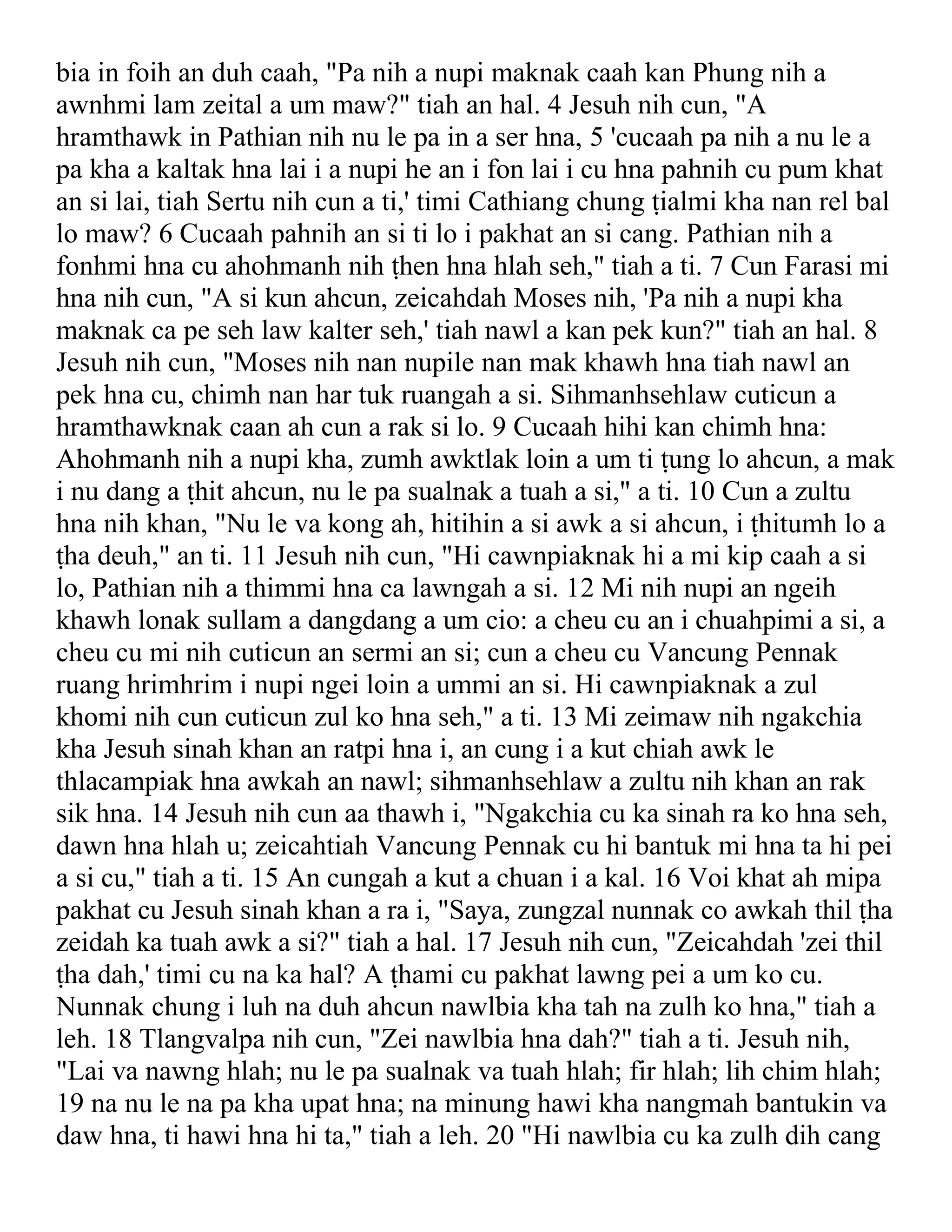 Chin hakha bible - new testament | PDF