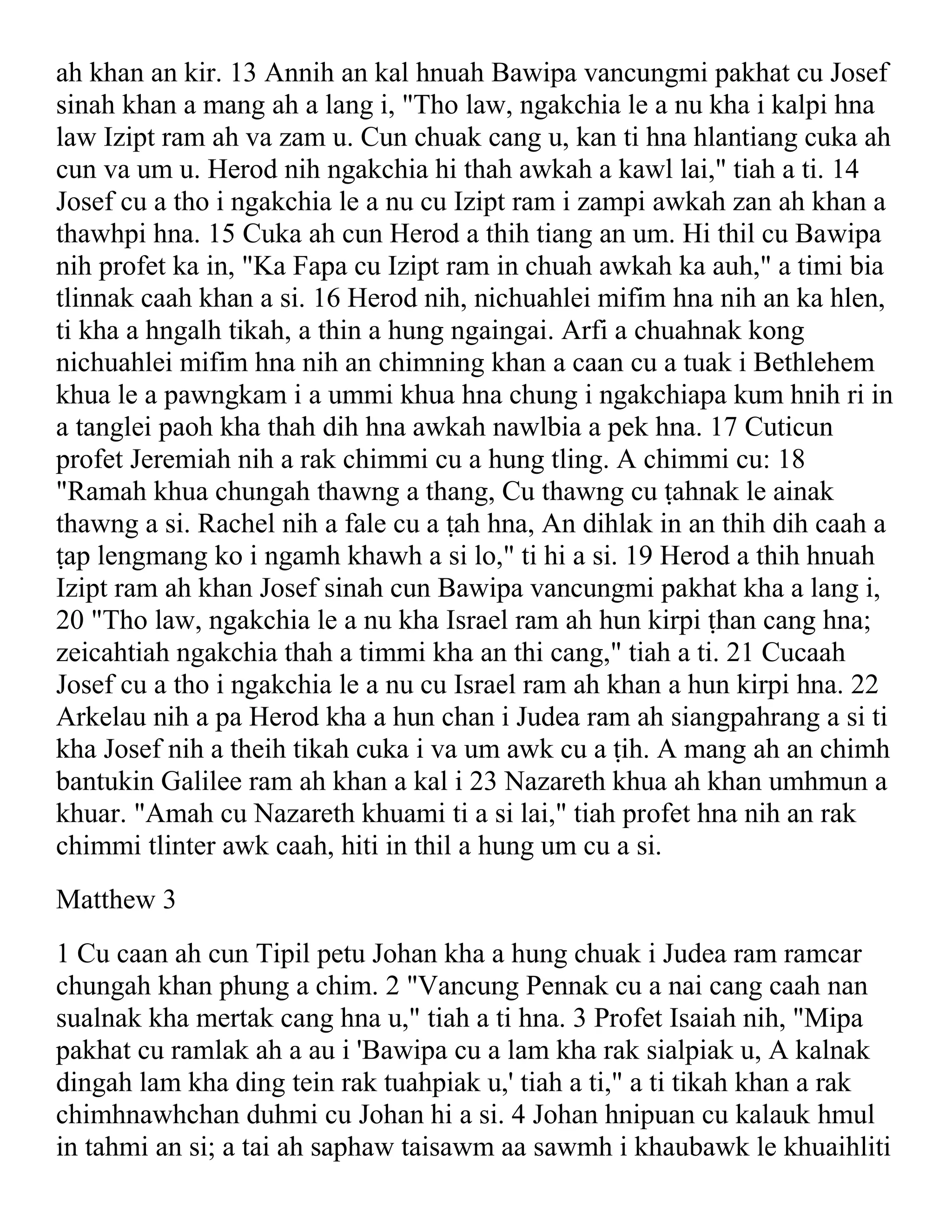 Chin hakha bible - new testament | PDF