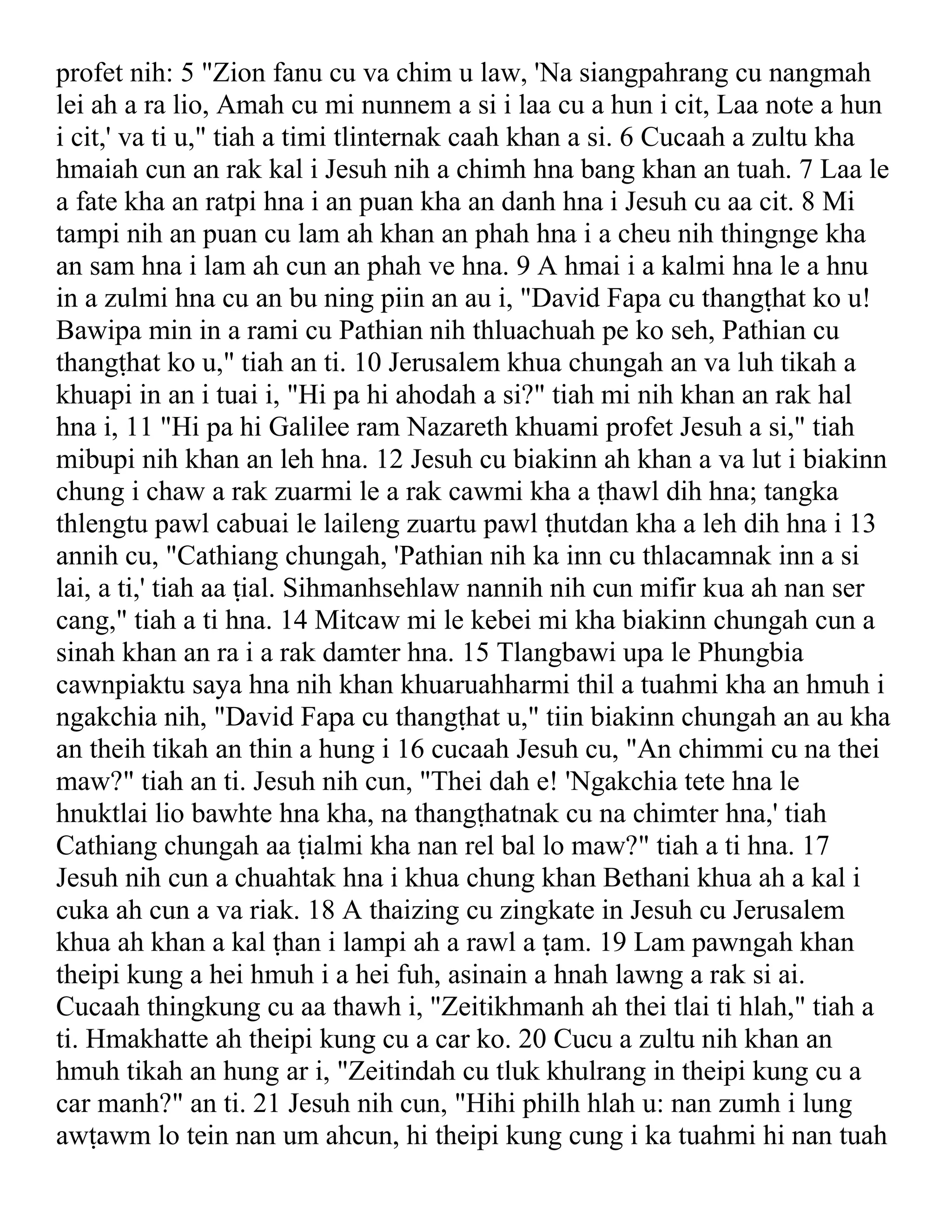 Chin hakha bible - new testament | PDF