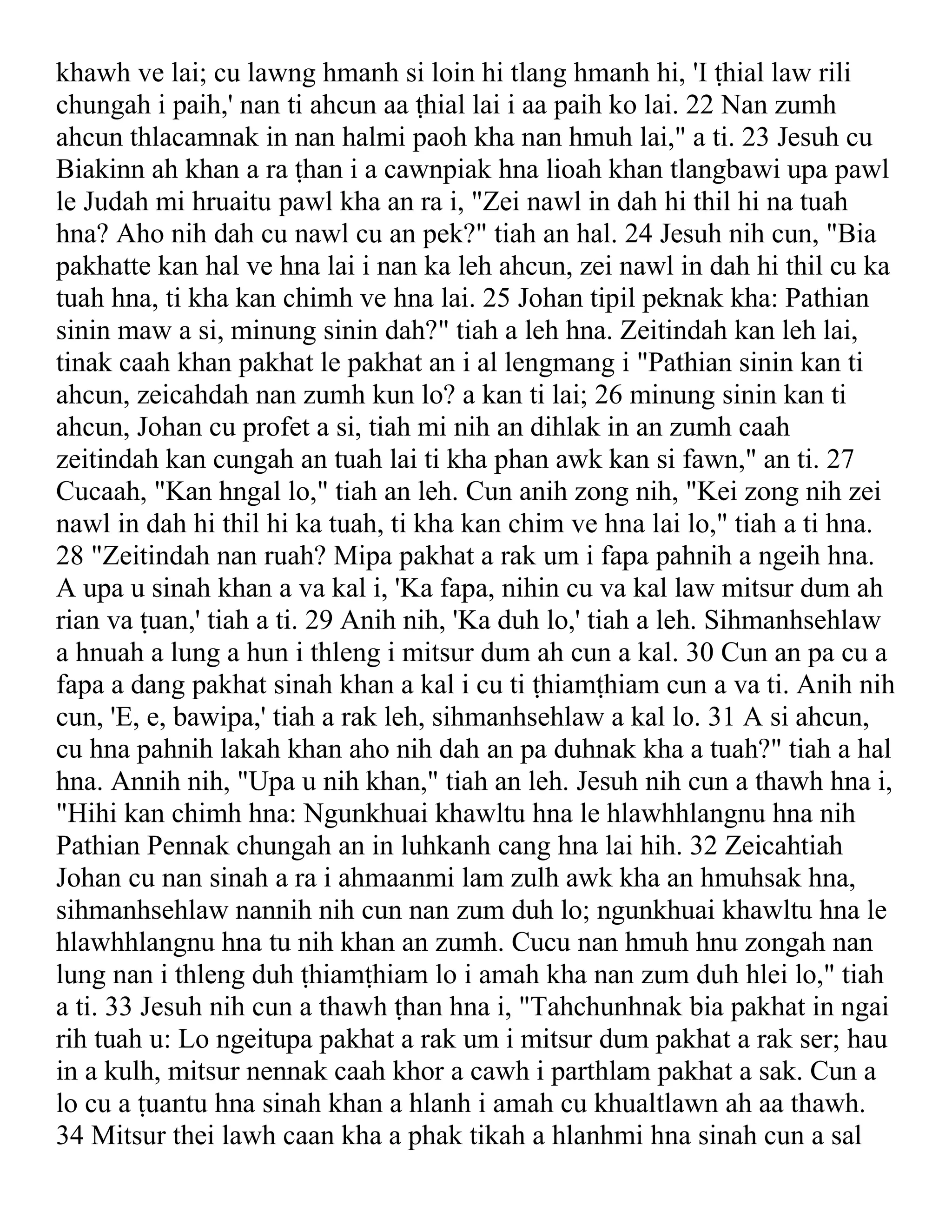 Chin hakha bible - new testament | PDF