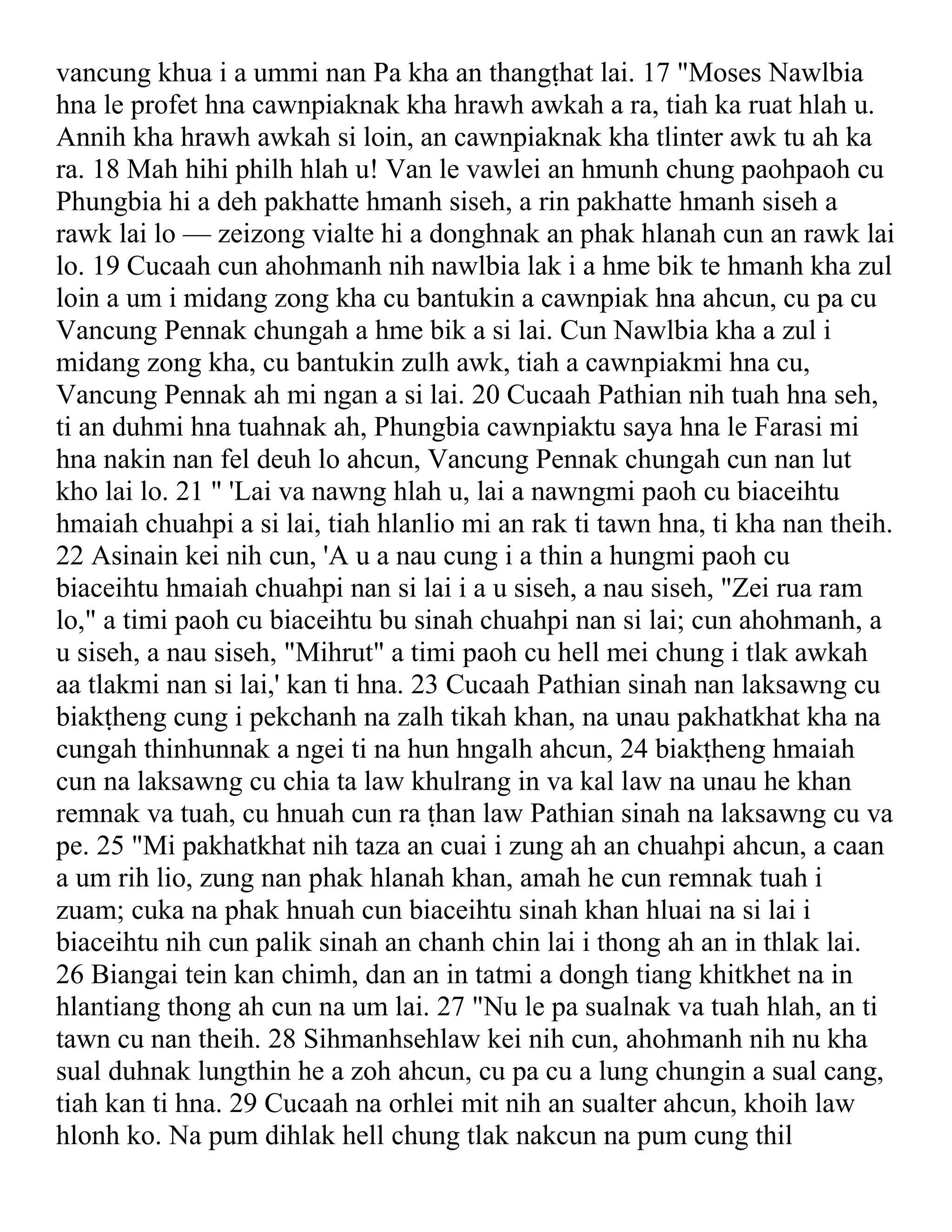 Chin hakha bible - new testament | PDF