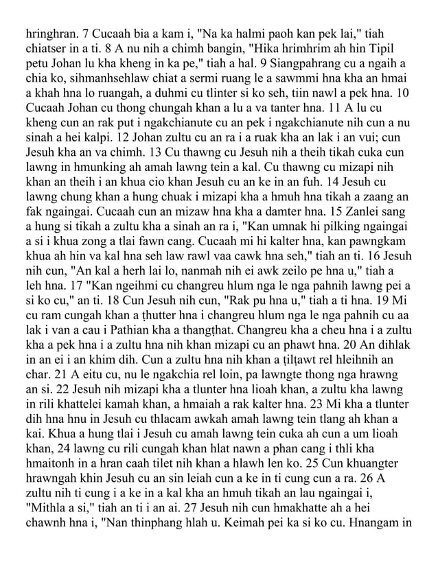 Chin hakha bible - new testament | PDF