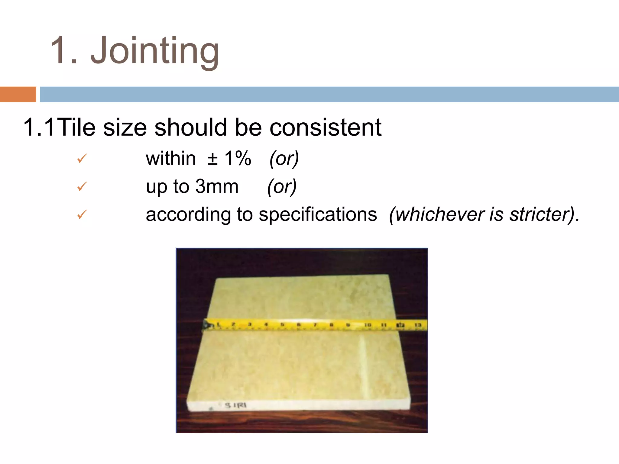 Checklist - Before / During / After marble and granite finishes | PPTX