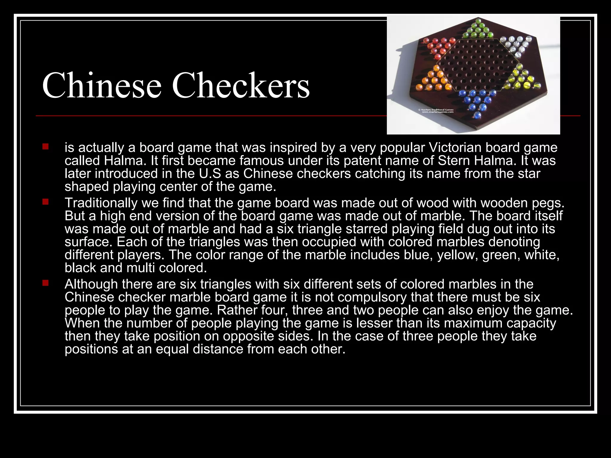 Matt's amazing powerpoint of chinese games! | PPT
