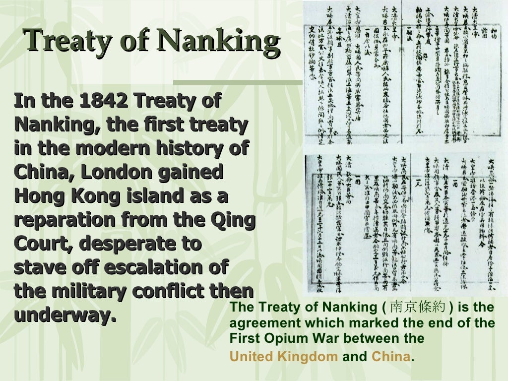 treaty of nanking