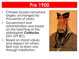 THE MIDDLE KINGDOM OF CHINA: DYNASTIES AND CHANGE | PPTX