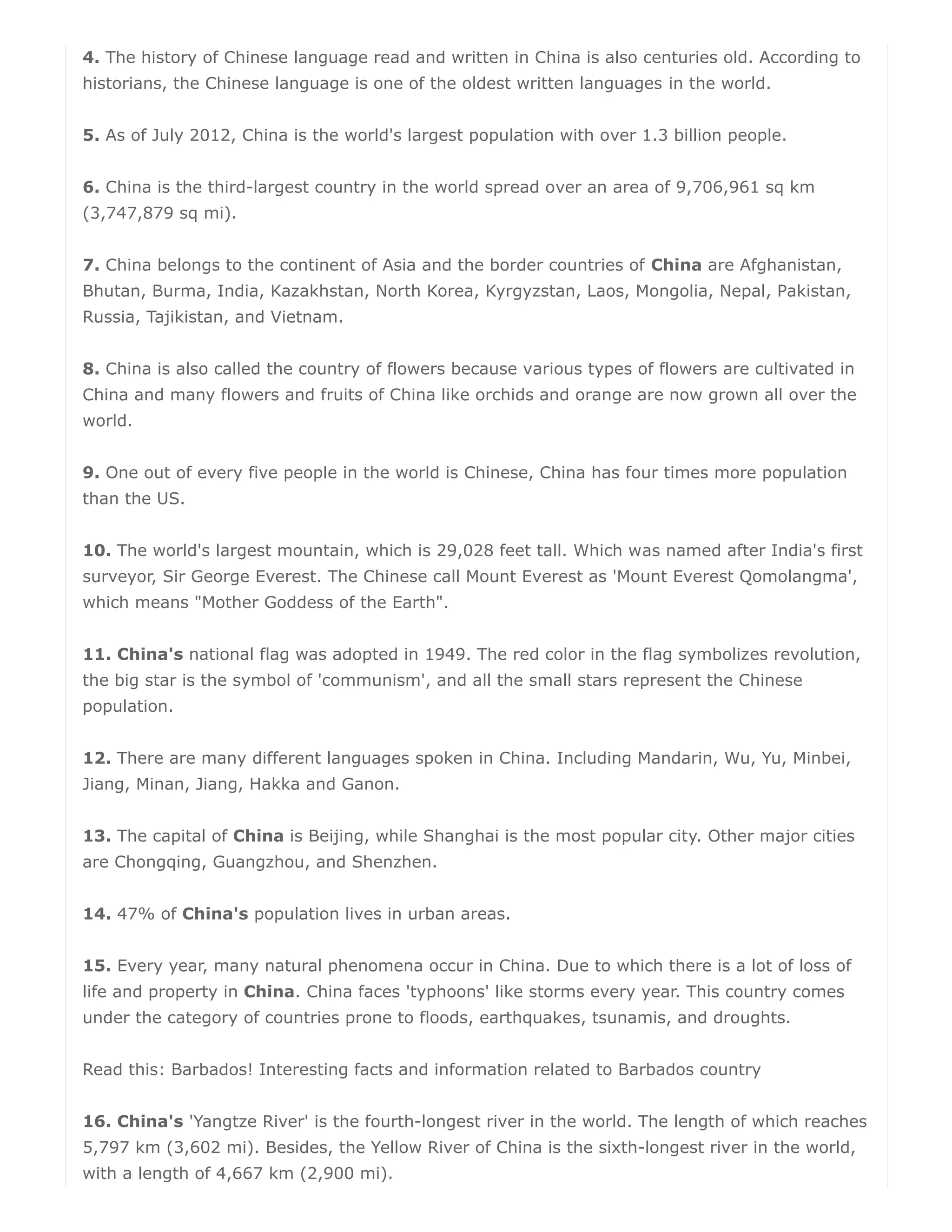 interesting facts about china | PDF