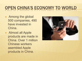 Understanding China(International Trade-Chinese Model of development ...