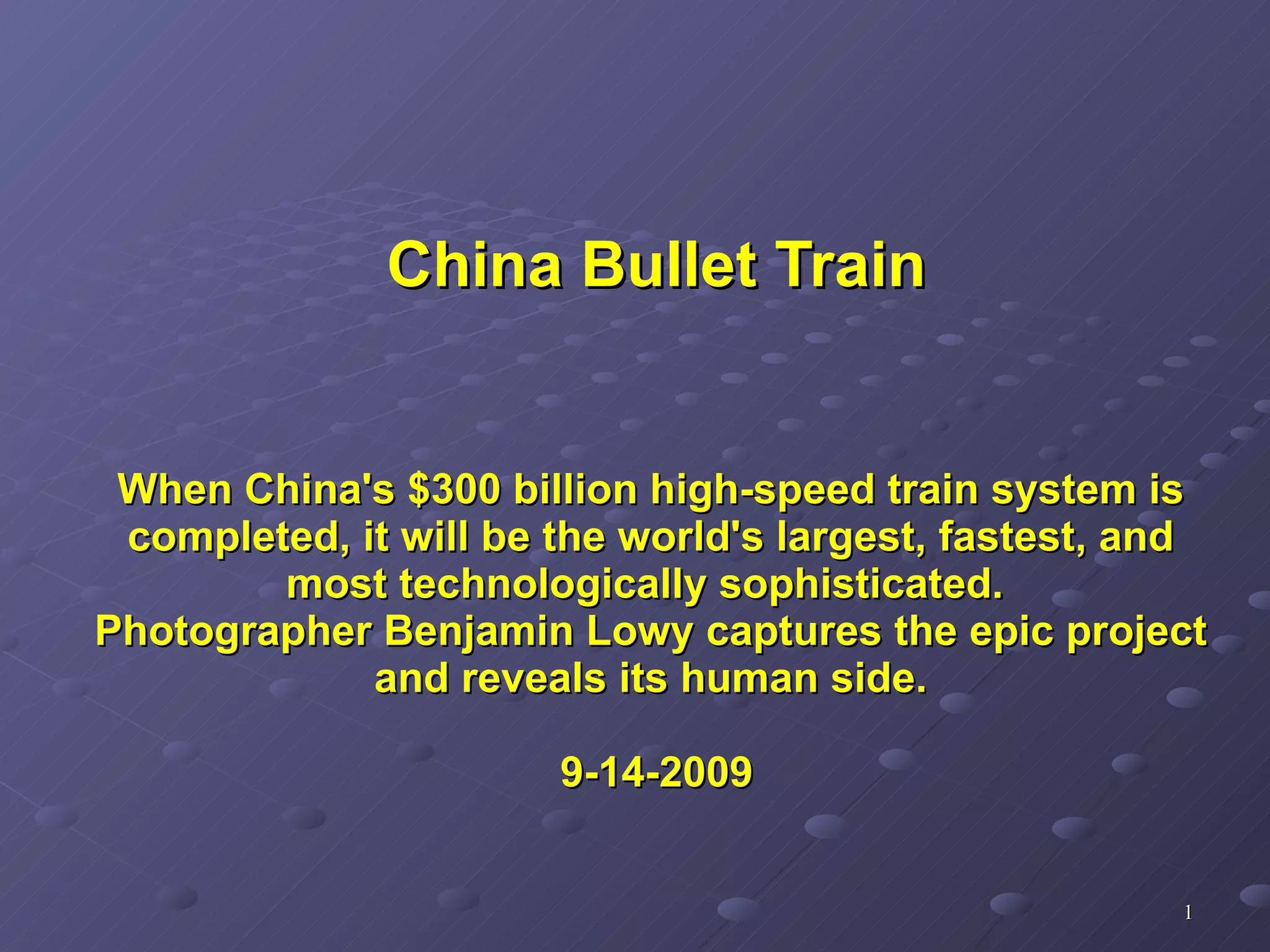 China Bullet Train | PPS