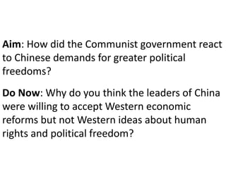 China - Deng Xiaoping and Tiananmen Square.ppt