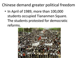 China - Deng Xiaoping and Tiananmen Square.ppt