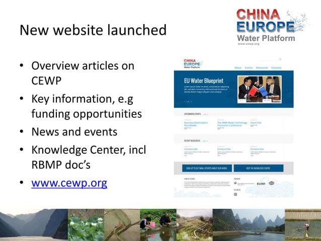 1st EIP Water Conference: China-EU Water Platform on CHINA as world’s ...
