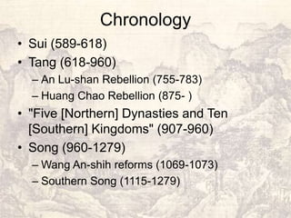 Chinese Art and Ceramics: Sui, Tang and Song | PPTX
