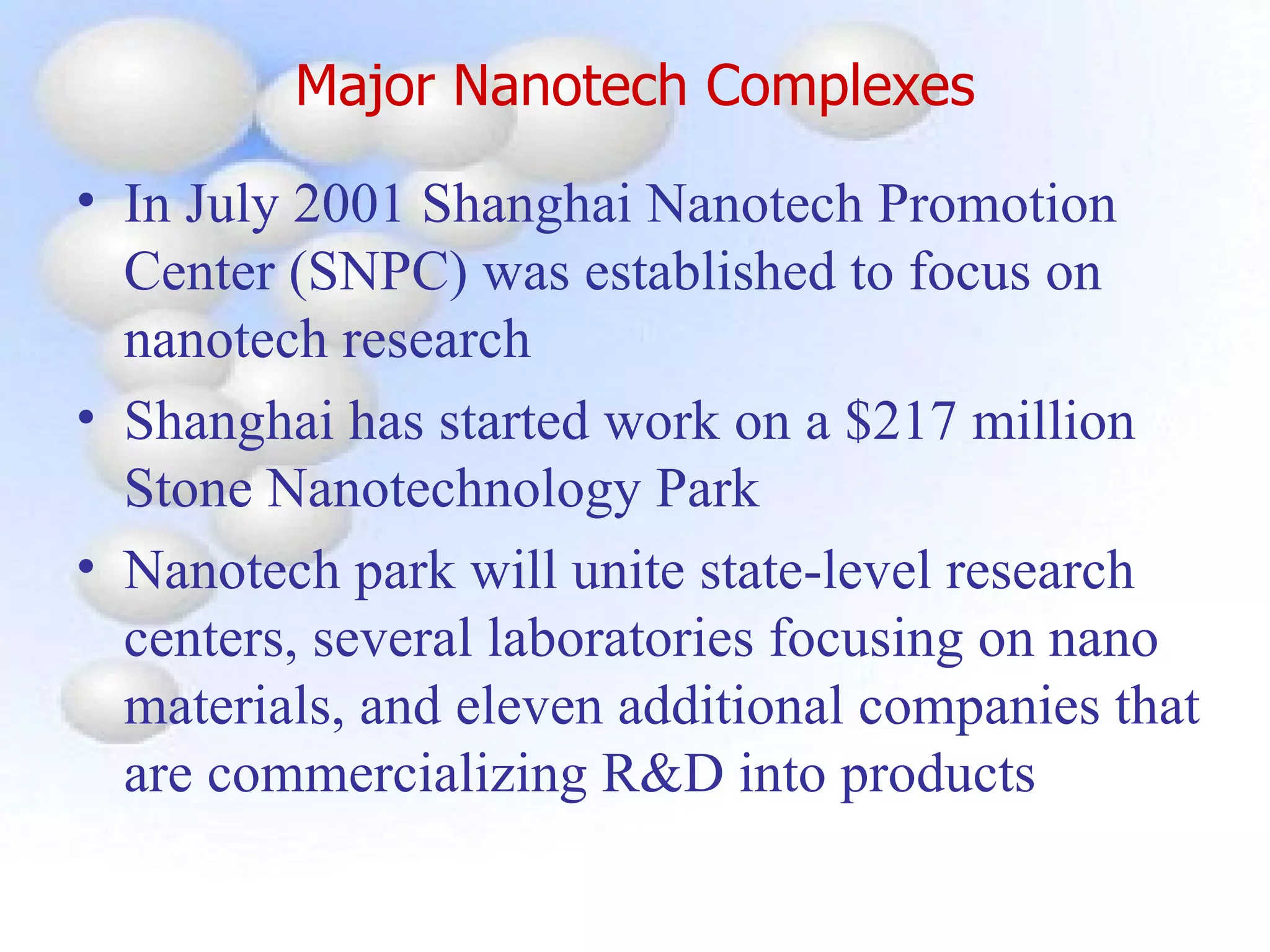 China The Nanotech Leader | PPS