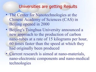 China The Nanotech Leader | PPT