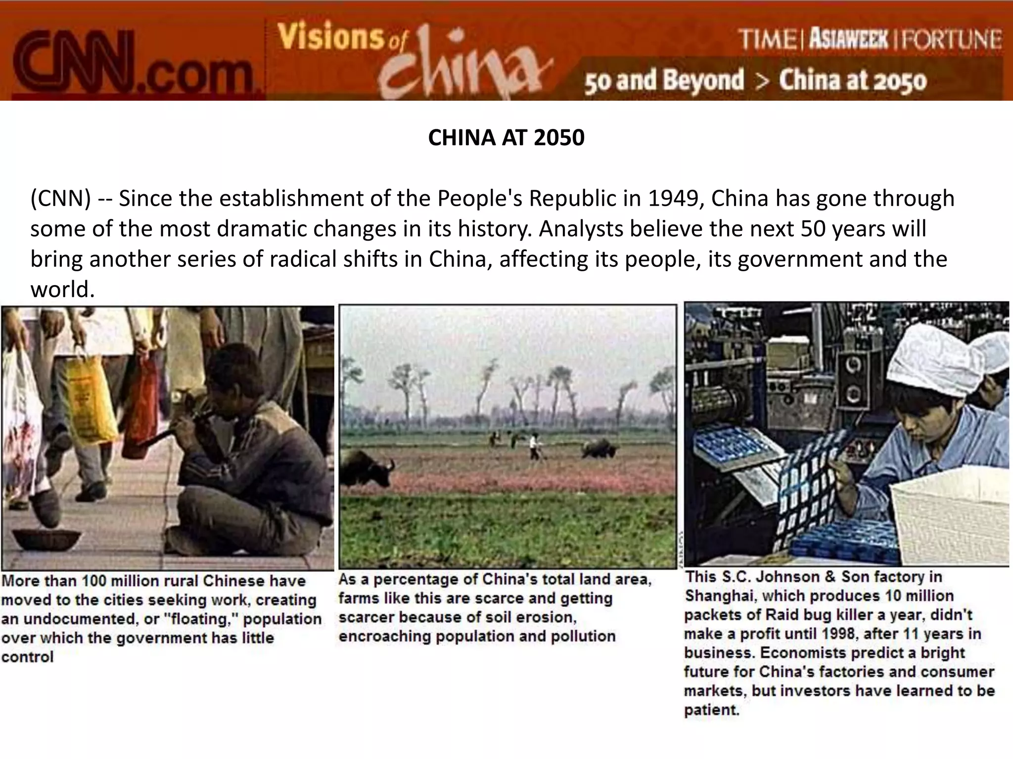 China 2050 | PPTX