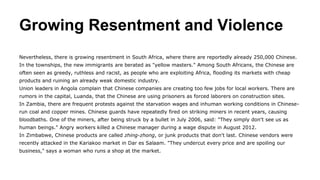 China in Africa | PPTX