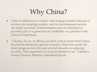 China, Africa and Aid | PPT