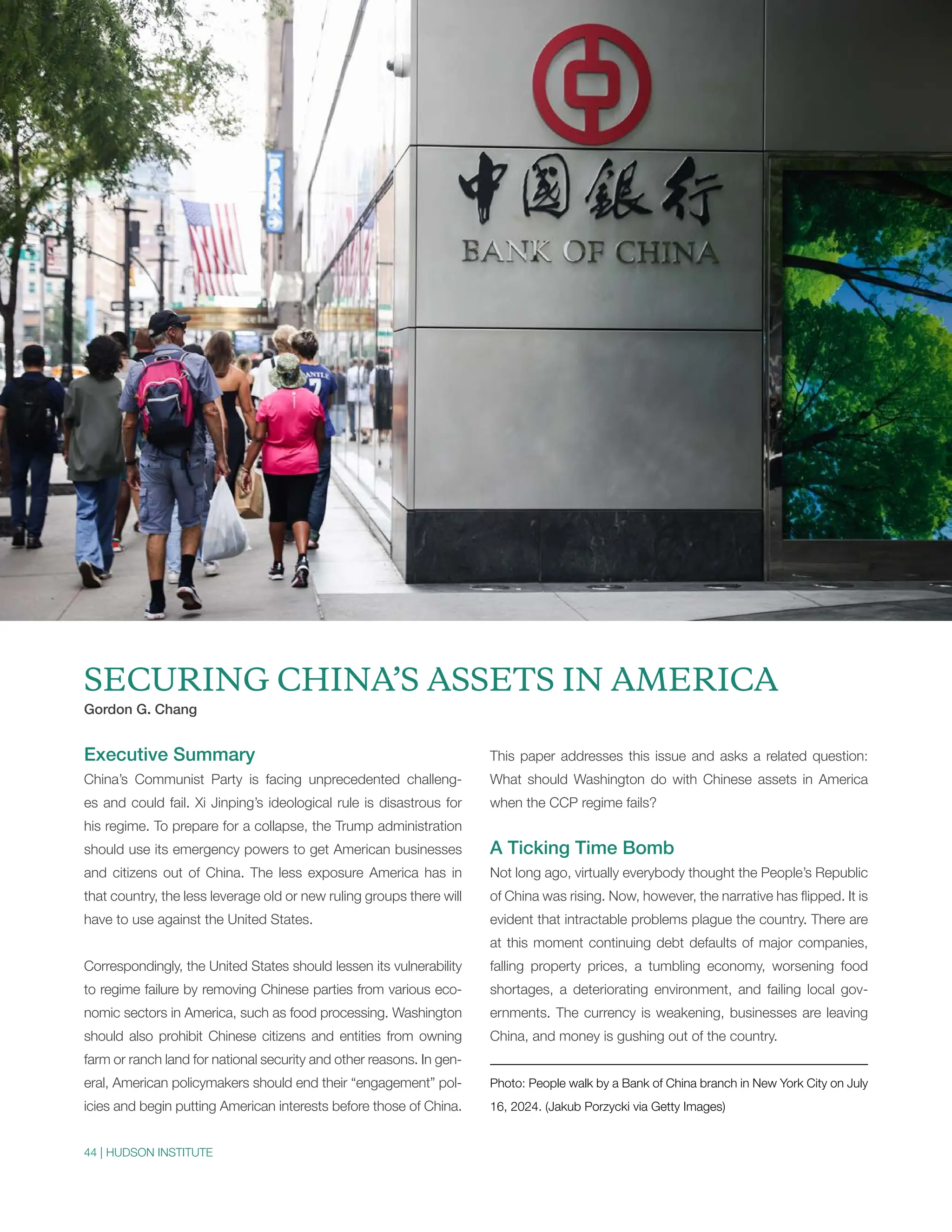 La Chine après le communisme - Hudson Institute | PDF