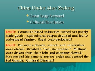 China after Mao | PPT